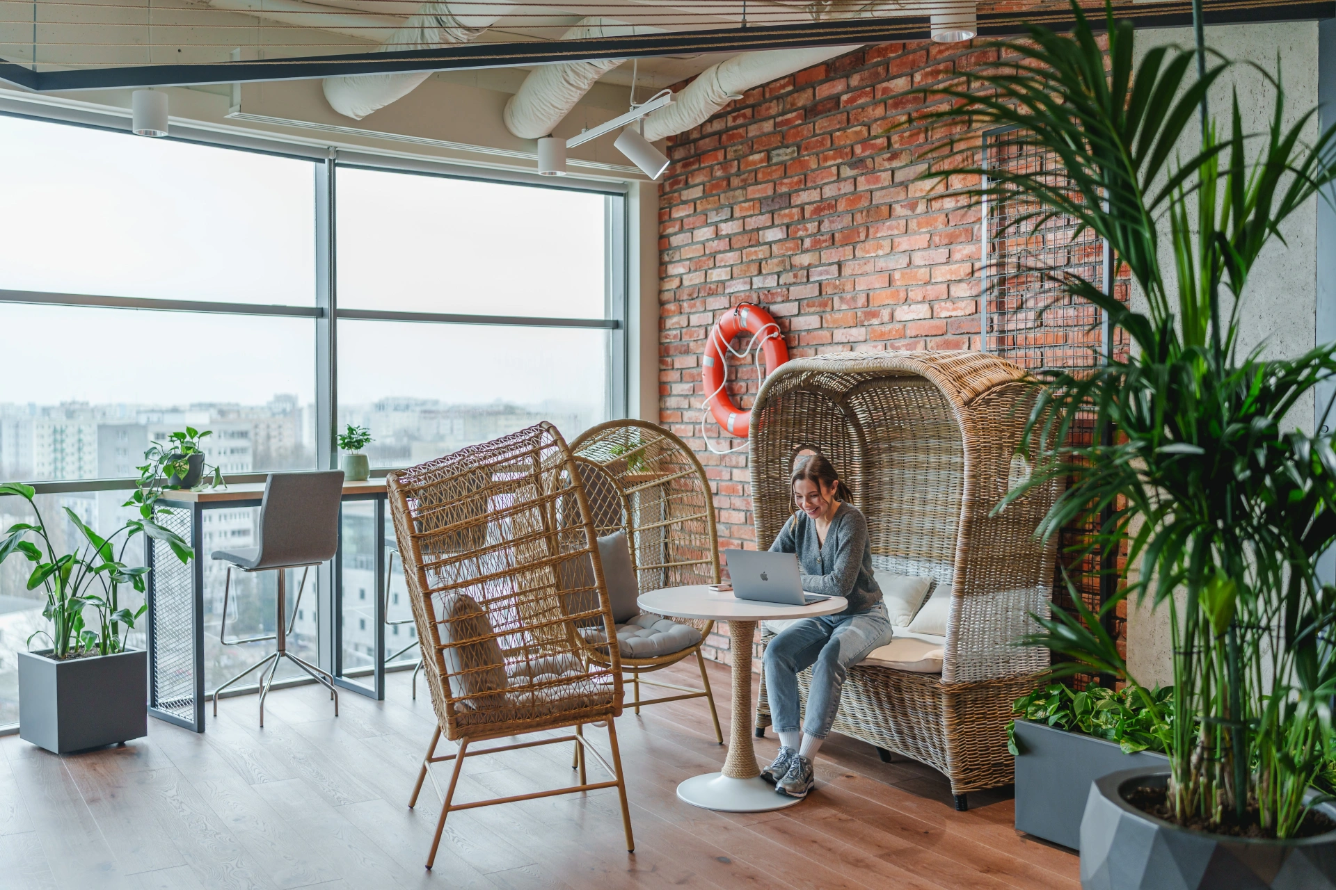 Open space with hot desks at Brain Embassy